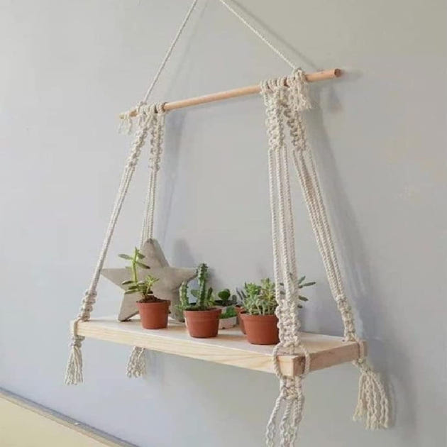 Macrame Wall Hanging Shelf Organizer |Handcrafted Macrame Wall Hanging ...
